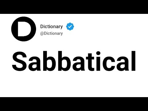 Sabbatical Meaning In English