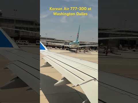 Korean Air 777-300 Parked at Washington Dulles Airport (IAD)