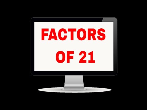 Factors of 21