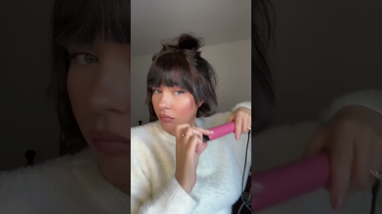 Styling a short french Bob using the dyson airwrap and ghd