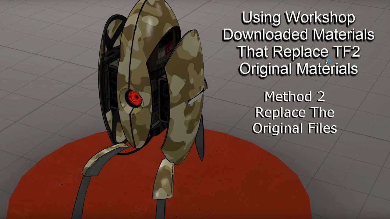 SFM - Using Workshop Materials That Replace Original TF2 Materials - Method 2