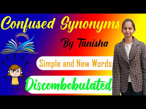 Synonyms of Confused || You don't know || Simple and New Words || By Tanisha