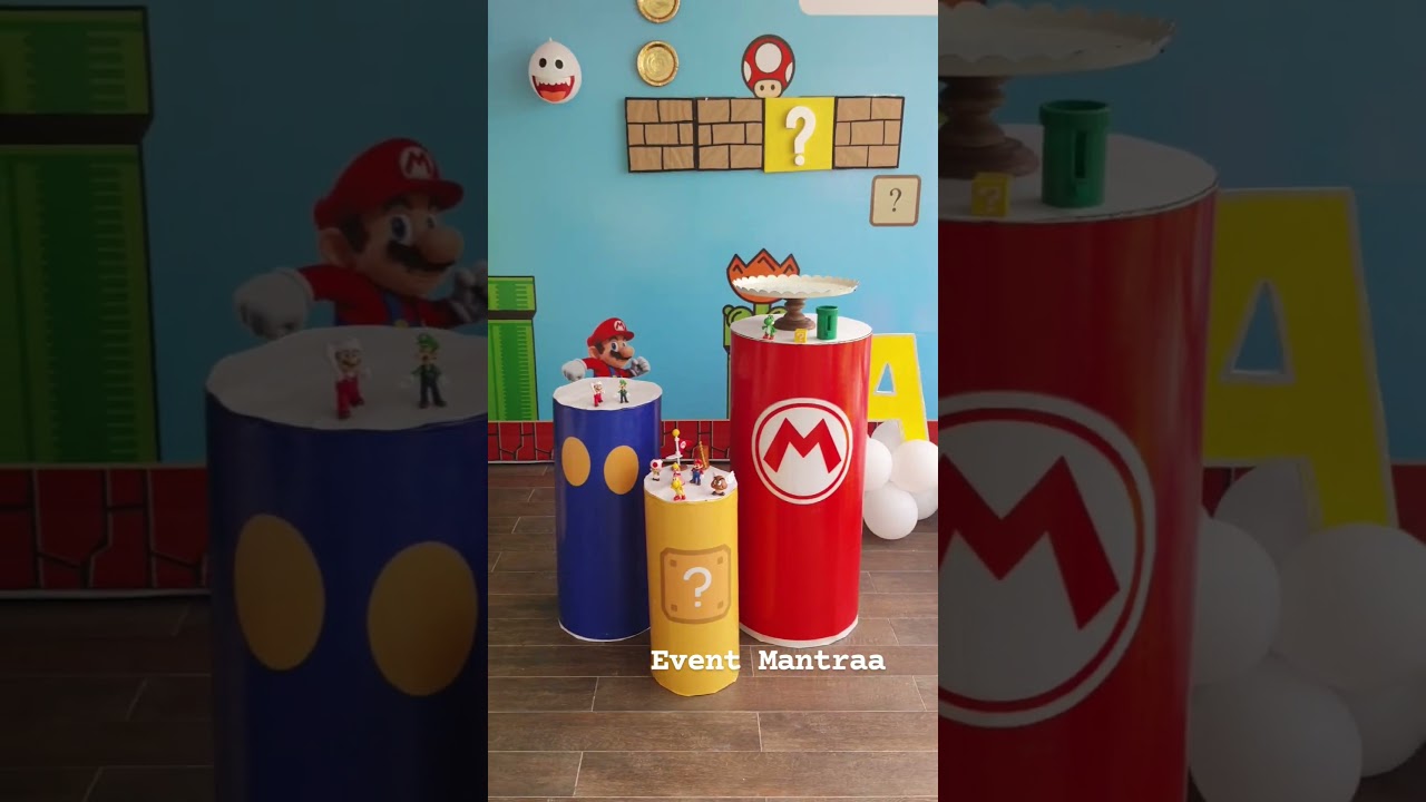 Level Up Your Celebration with Mario-Themed Birthday Party Decorations! | Super Mario Decor Ideas