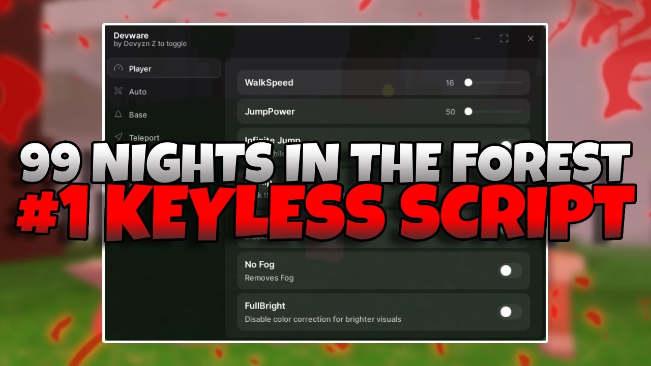 [NEW!] Best Keyless 99 Nights In The Forest Script | DevWare | Inf Diamonds & More! Pastebin 2025