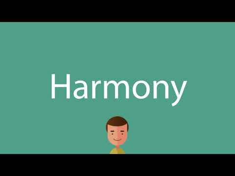 Harmony pronunciation