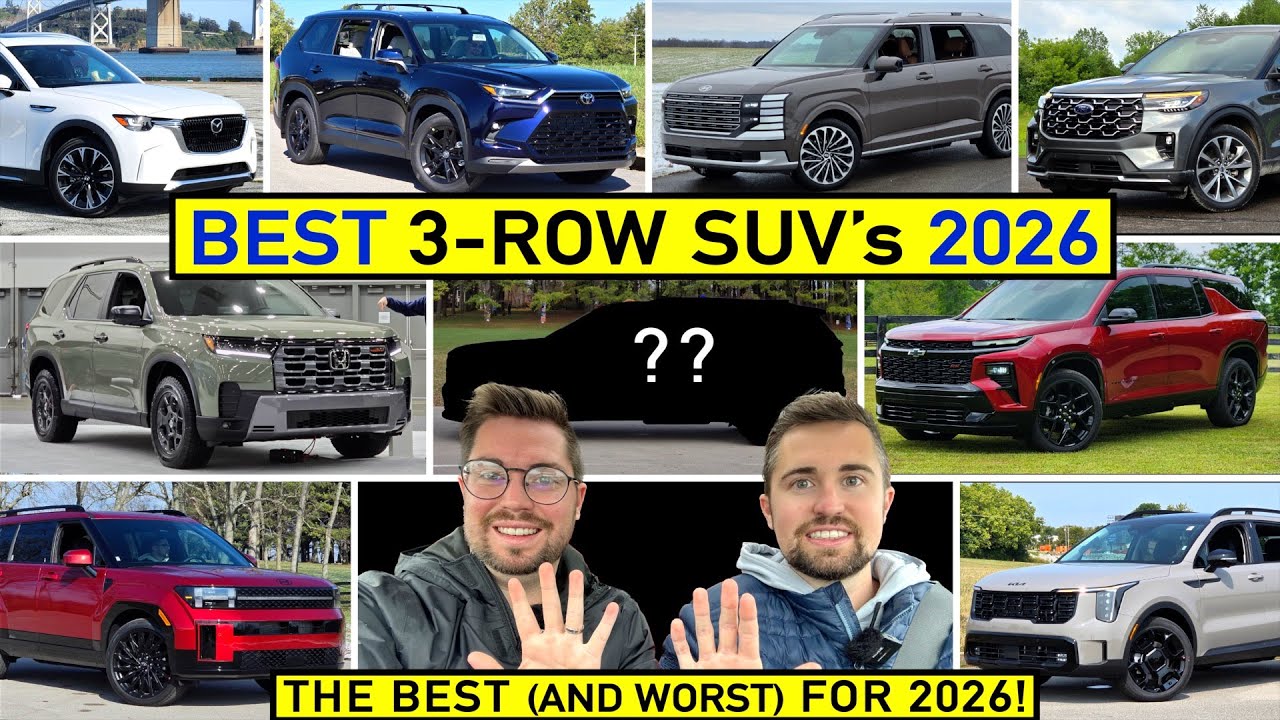 BEST 3-Row Midsize SUVs for 2026 -- Our TOP PICKS After Evaluating ALL of Them! (Top 10)