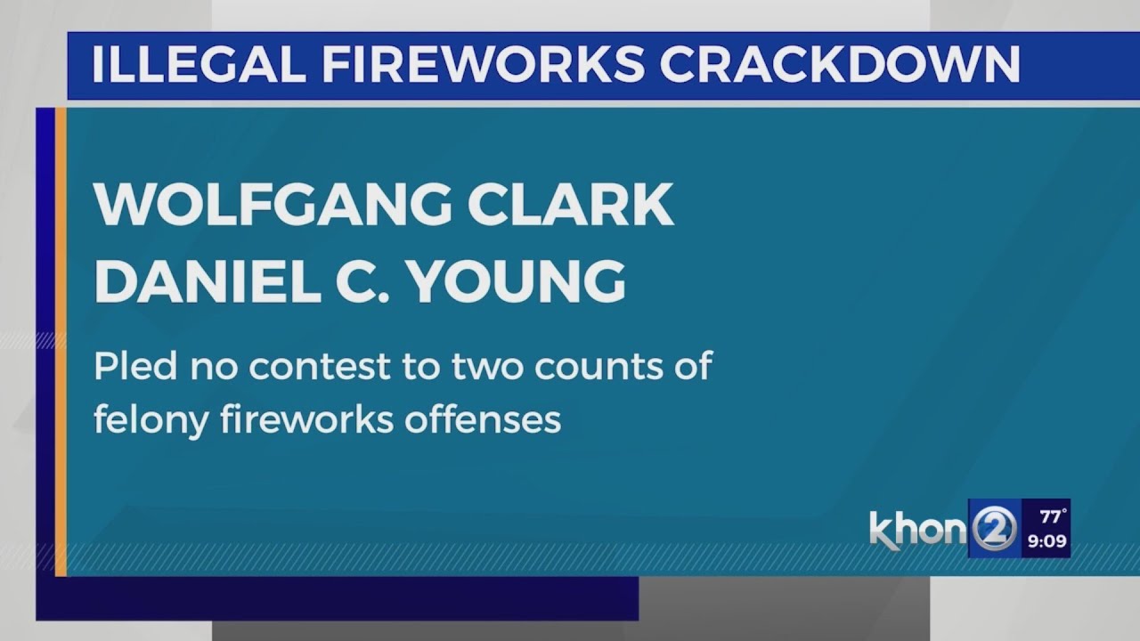 2 men sentenced, 1 woman charged in separate illegal fireworks stings