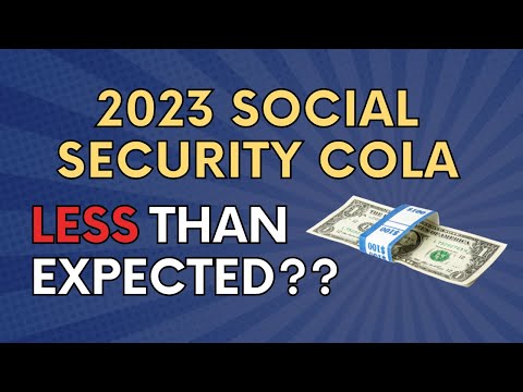 Social Security COLA for 2023 LOWER than Expected?? #shorts