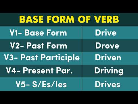 Conjugation English Verb to DRIVE | DRIVE Past Tense, Present, Future, Participle Form - V1 V2 V3