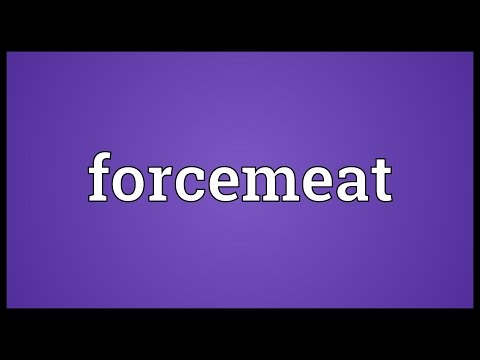 Forcemeat Meaning
