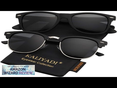 KALIYADI Polarized Sunglasses for Men and Women Semi-Rimless Frame Driving Sun glasses Review