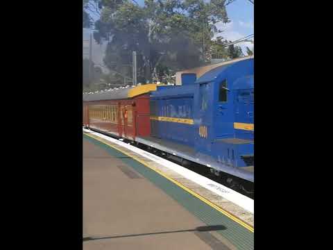 Garratt 6029 & friends through Eastwood. #steamlocomotive #trains