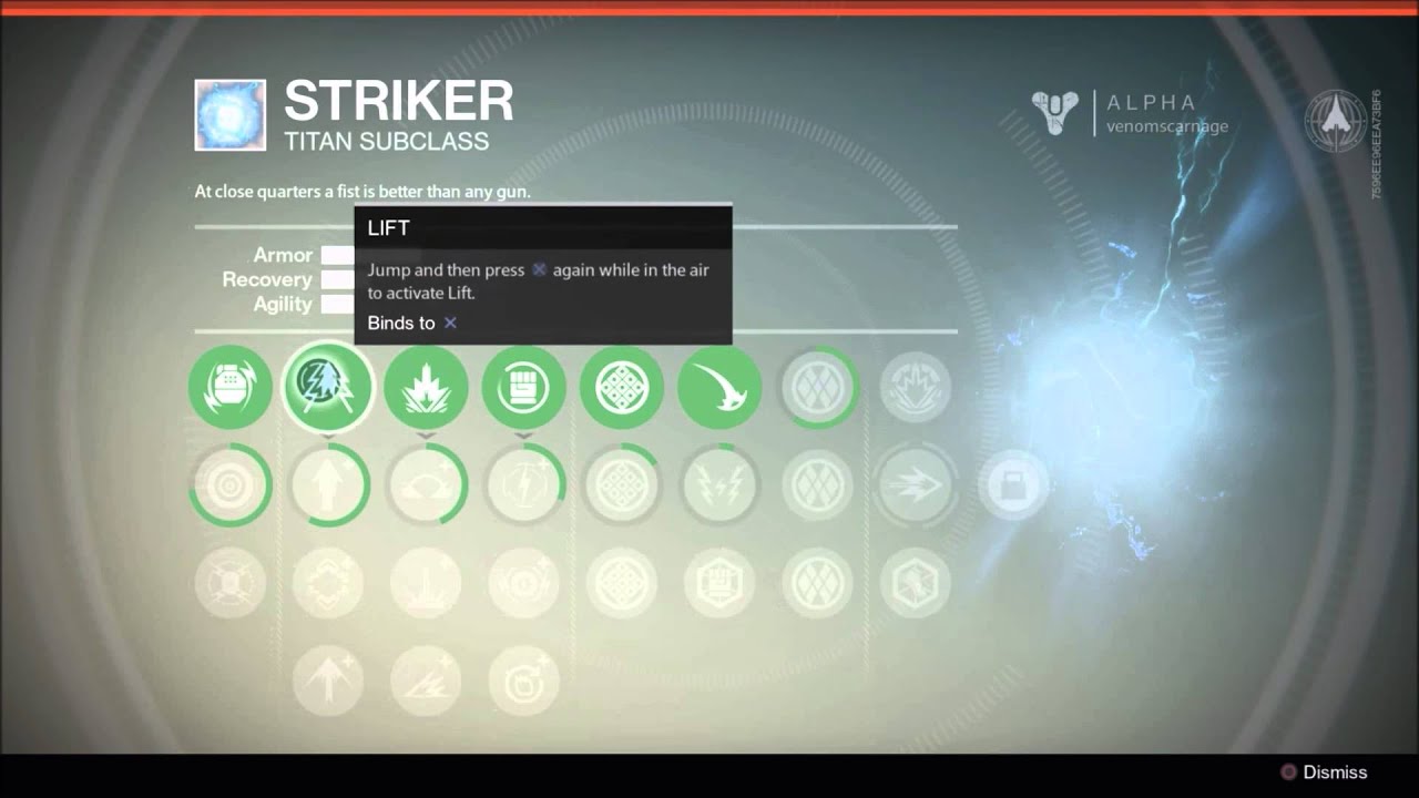 Destiny First Look Alpha Menu Screens