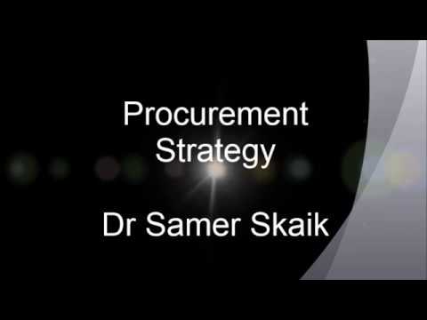 What is procurement strategy?