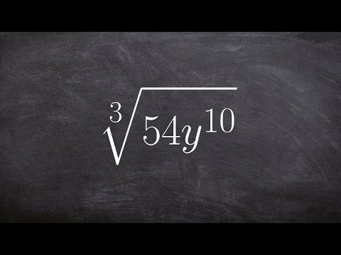 Using the cube root to simplify the odd root of an expression