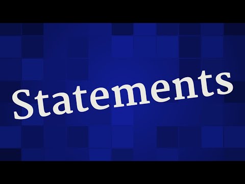 STATEMENTS pronunciation • How to pronounce STATEMENTS