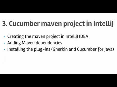 Lecture 3 : Selenium Webdriver and Cucumber maven project in IntelliJ IDEA