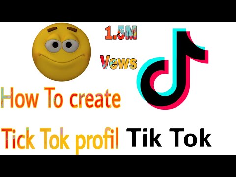 How to create Tick Tok profile