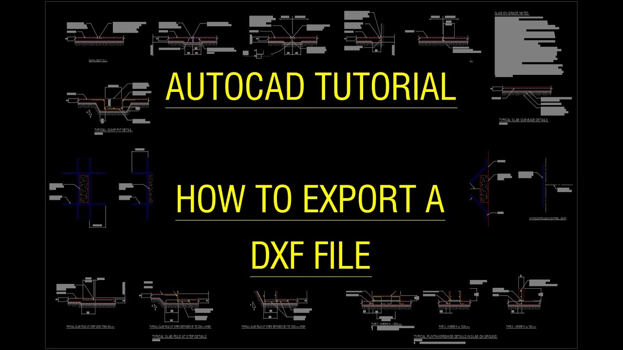 AutoCAD Tutorial - How to export a DXF file and view it