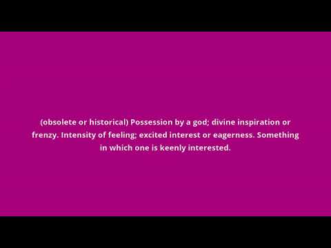 what is the meaning of enthusiasm
