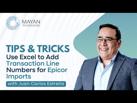 Use Excel to Add Transaction Line Numbers