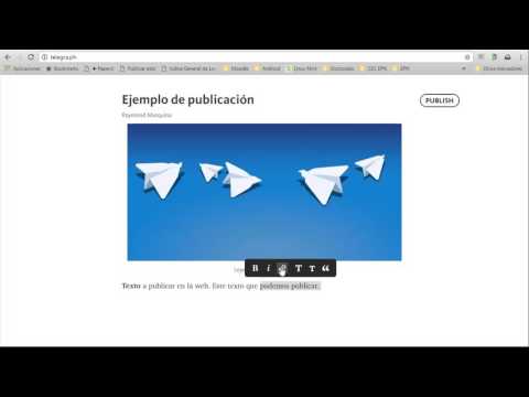 Telegra.ph: publica rápidamente con efectividad y seguridad