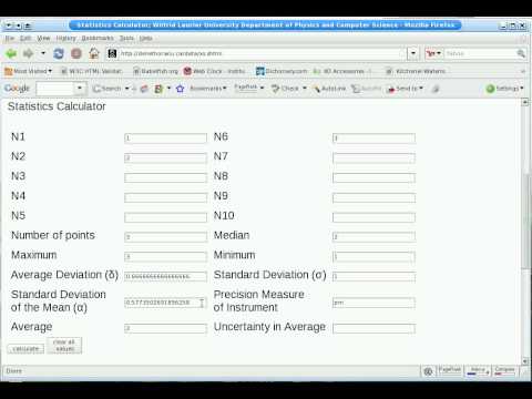 Statistics calculator tutorial
