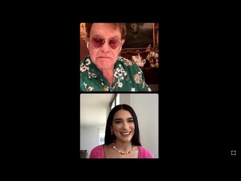 Dua Lipa joining Elton John’s Instagram live - talking about the performance on Oscars Party 2021