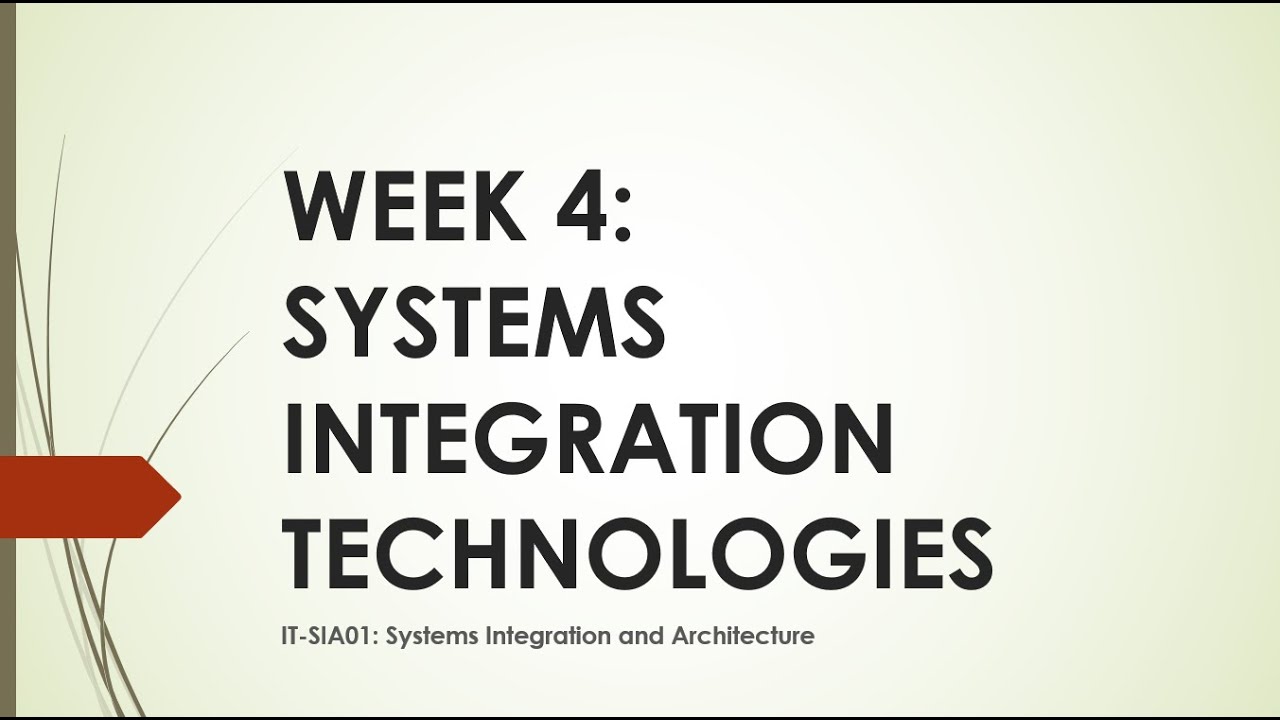 SYSTEMS INTEGRATION TECHNOLOGIES