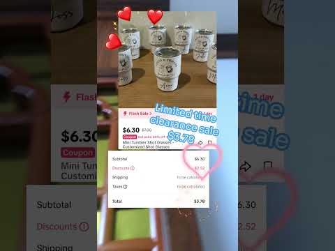 Mini custom shot glasses for parties & gifts #partygamechallenge #fok