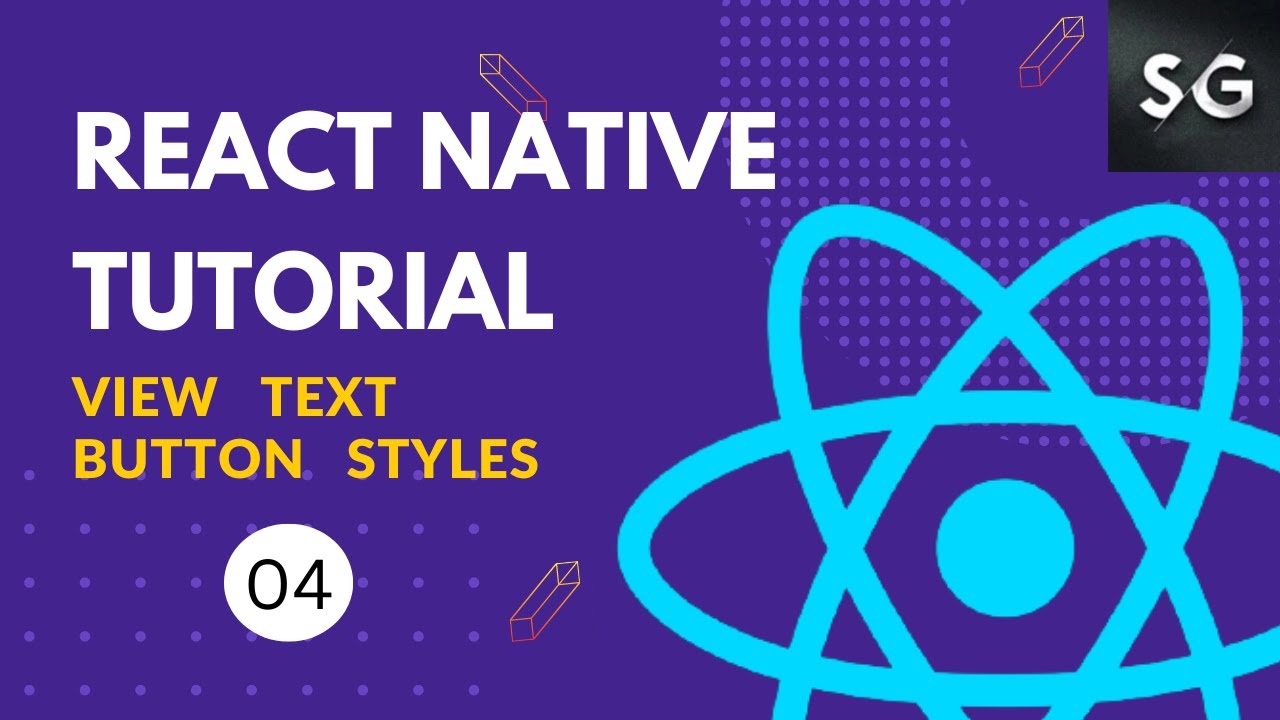 View Text Buttons & Styles in React Native #4 || React Native Tutorial for Beginners