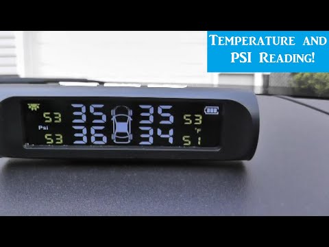 Wireless and Solar Powered Tire Pressure Gauge For Older Vehicles - TPMS Sensor