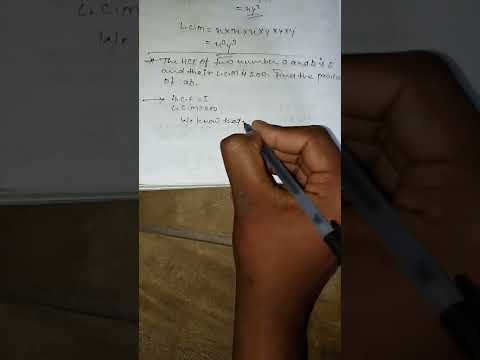 HCF of two number a and b is 5 and their LCM is 200 find the product of ab