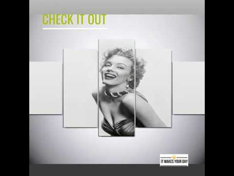 5 Pieces Marilyn Monroe Canvas Wall Art Paintings