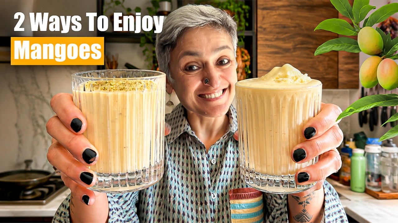 The best MANGO LASSI recipe and MANGO MILKSHAKE recipe you need this season!