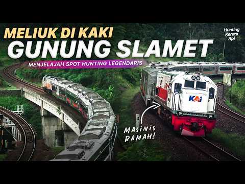 MENEMBUS HUTAN & GUNUNG! Hunting Kereta Api Meliuk di Spot Tumiyang Banyumas