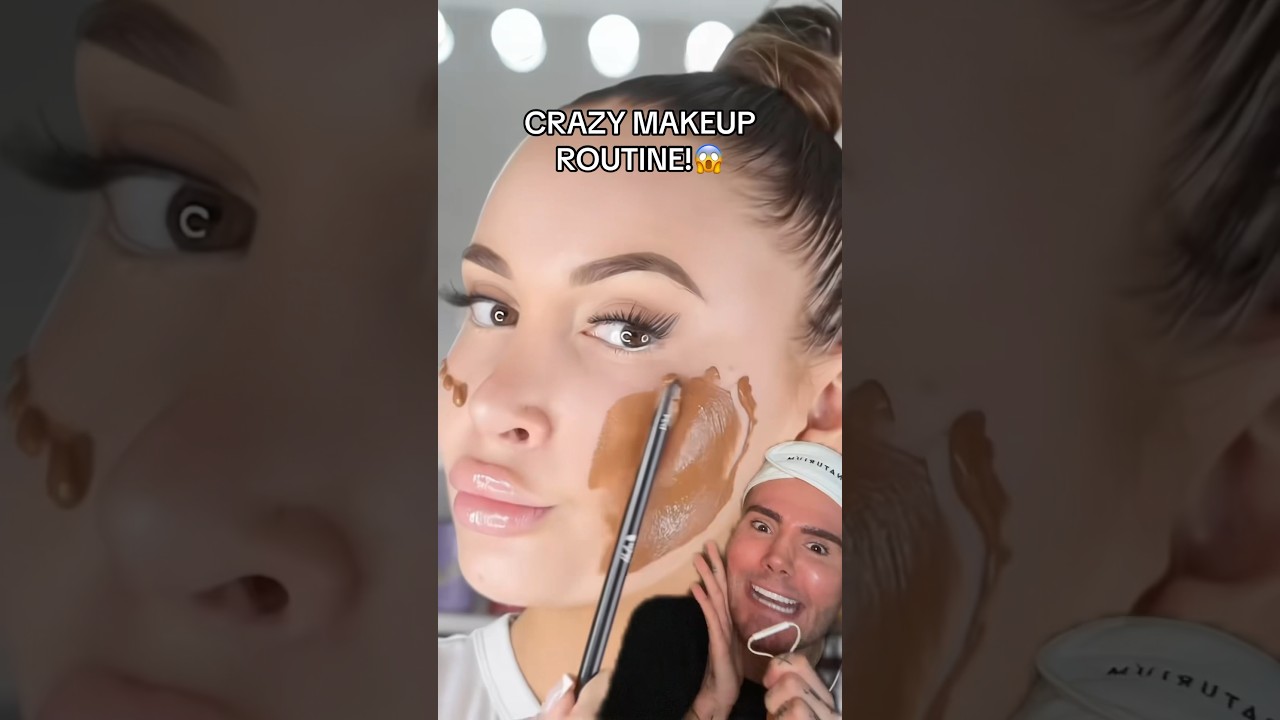CRAZY MAKEUP ROUTINE!😱 (follow for more💗) @byfannys #makeup #makeuptutorial #beautytips #beauty
