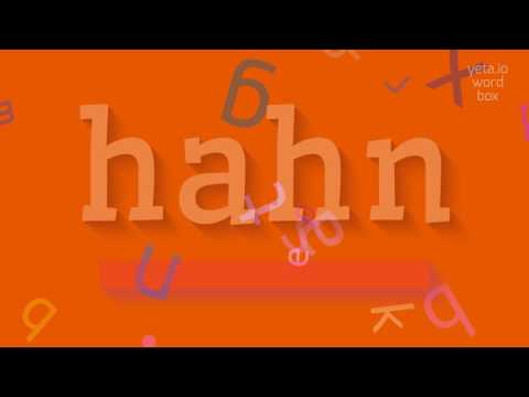 How to say "hahn"! (High Quality Voices)