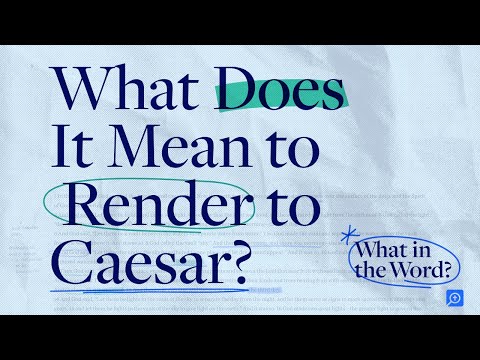 Render to Caesar (Matthew 22:21) | Michael Bird – Kirk E. Miller