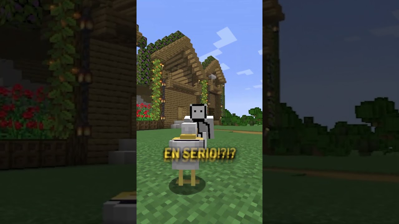 Now Xiaro is a chicken 🐥 #shorts #minecraft