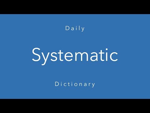 Systematic (Daily Dictionary)