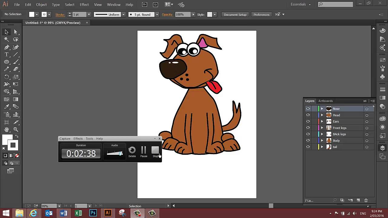Illustrator tutorial #1 Step 8