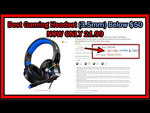 Best Gaming Headset (3.5mm) Below $50 NOW ONLY 21.99 On Amazon !