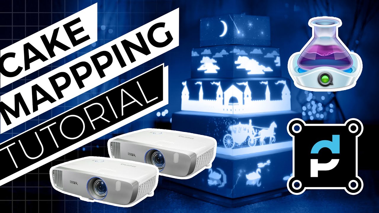 Cake Projection Mapping Tutorial with Two Projectors using Qlab & MadMapper