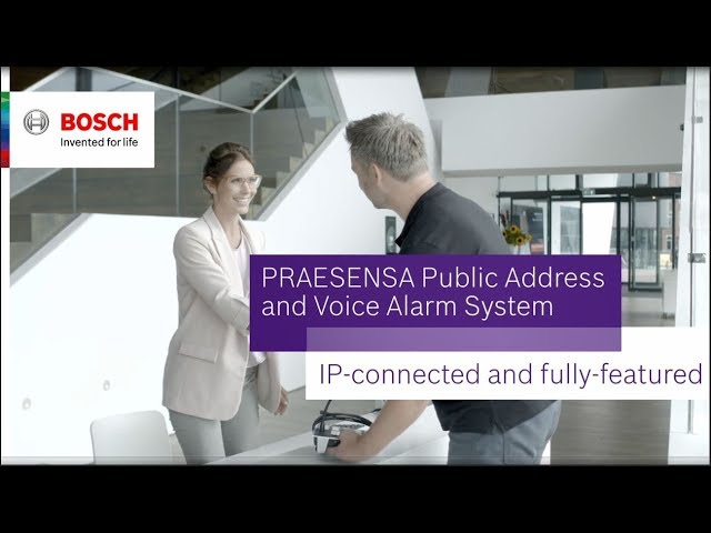 Bosch Praesensa IP Based Public Address System - Bosch Praesensa System ...