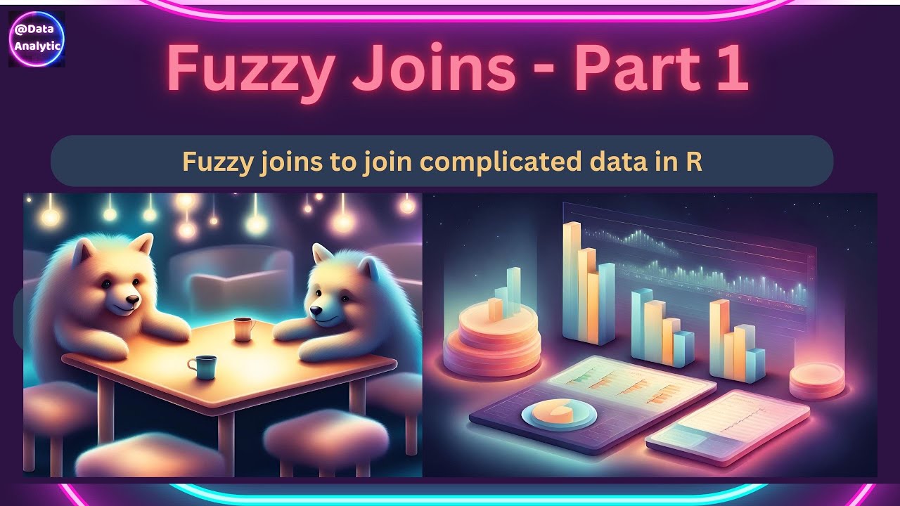 R Programming: Fuzzy Joins Introduction | Join tables on in-exact matching / mispelt names Part 1