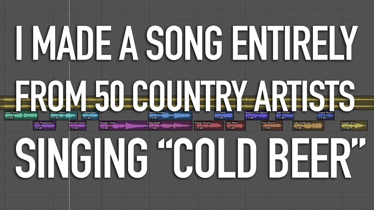 I made a song entirely from 50 country artists singing 