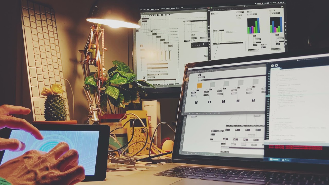 Sounding a Speculative Web: MaxMSP Granular Patch // Processing Touch Control