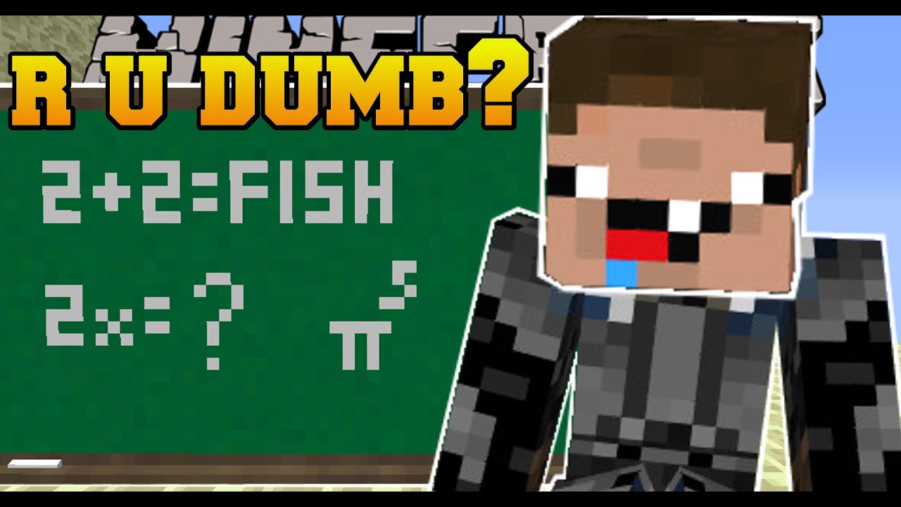 Minecraft: R U DUMB? (10 IMPOSSIBLE QUESTIONS!) - Custom Map