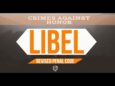 REVISED PENAL CODE Book 2; Libel [AUDIO CODAL]